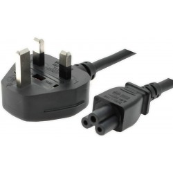 English power cord with Mickey Mouse connectors.