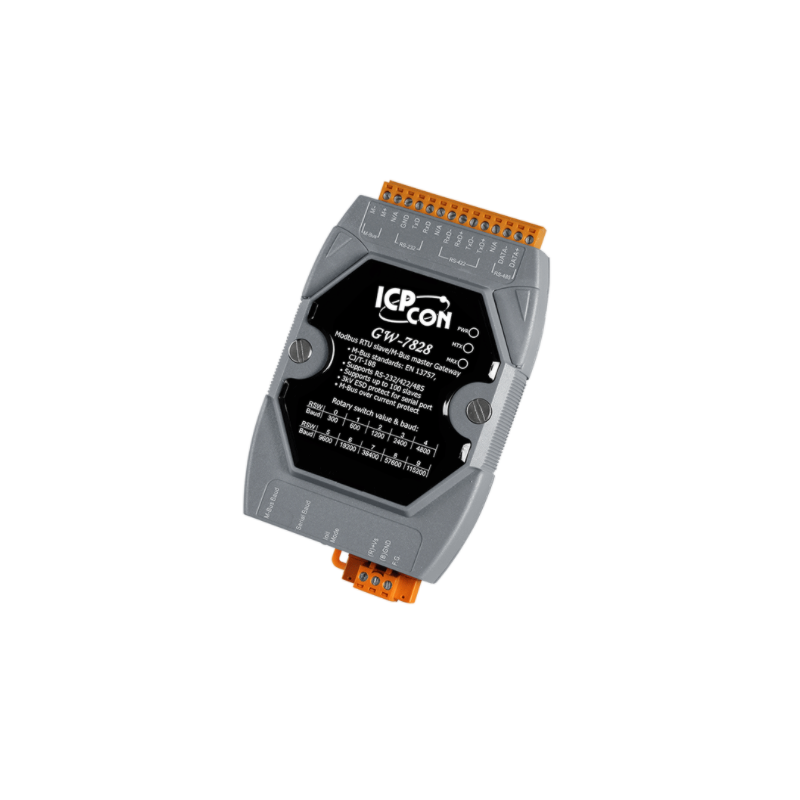 M-BUS to RS232 / RS422 / RS485 Master converter, 2 x Baud rate select ...